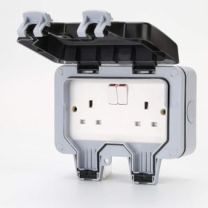 RR 13A WEATHERPROOF DOUBLE SOCKET IP66 – Green Circle Trading Co LLC
